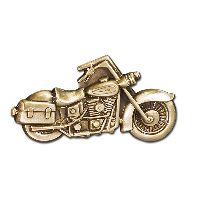 Brass Motorcycle Applique - House Of Urns